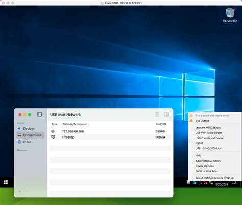 Managing Connections Usb Over Network Macos Version User Manual