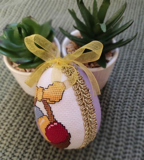 Великденско яйце с бродерия Handmasters Bg