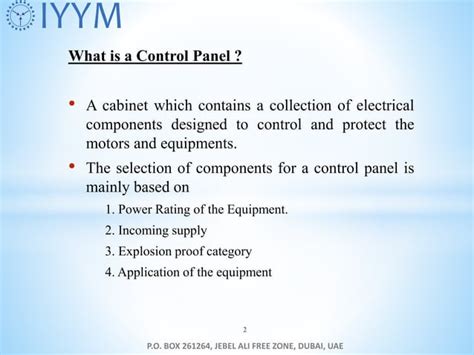 Basics Of Electrical Control Panel PPTX Home Appliances Home Garden
