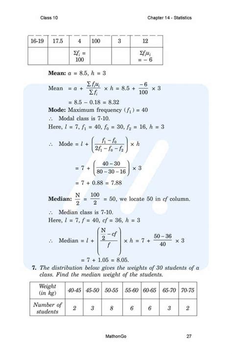Ncert Solutions For Class 10 Maths Chapter 14 Exercise 14 3 Mathongo