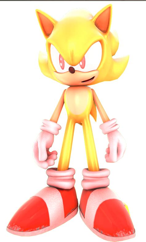 Super Sonic Full Power Render By Nikfan01 On Deviantart