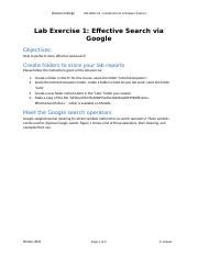 Effective Search Strategies Google Operators Techniques Course Hero