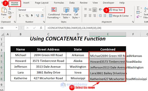 How To Add A New Line With The Concatenate Formula In Excel 5 Methods