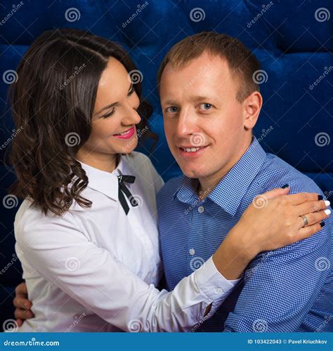 Portrait Of A Man And A Woman A Loving Couple Stock Image Image Of