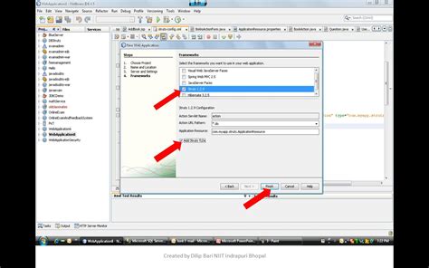 How To Create Struts Application Using Netbeans