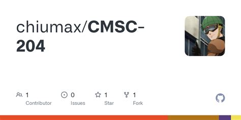 Github Chiumaxcmsc 204