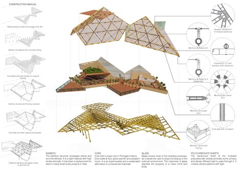Architecture Project Pyramidal Structure Embracing Cork And Bamboo