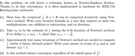 Solved In This Problem We Will Derive A Technique Known As Chegg
