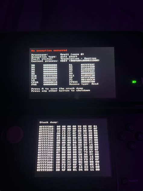 an exception occurred r 3dshomebrew