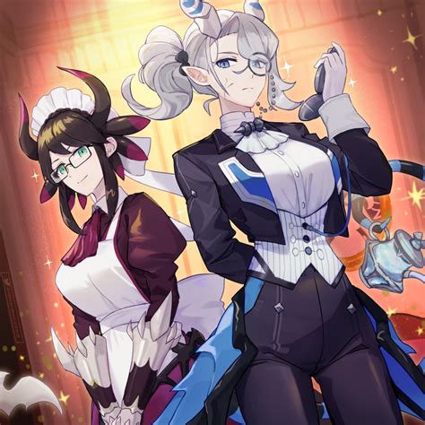 House Dragonmaid And Arias The Labrynth Butler Yu Gi Oh Drawn By Hsin Danbooru