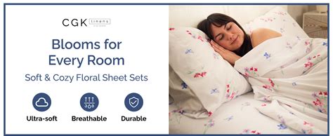 Cgk Unlimited Floral Sheets Pink Floral Rose Bed Sheet