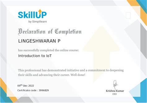 Lingeshwaran P On Linkedin Internetofthings