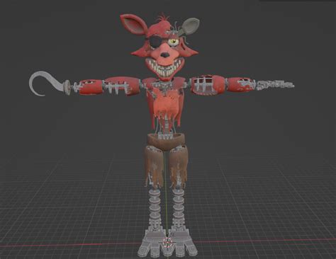 Stl Datei Withered Foxy Five Nights At Freddys Fnaf 🎮・3d Druckbare Vorlage Zum