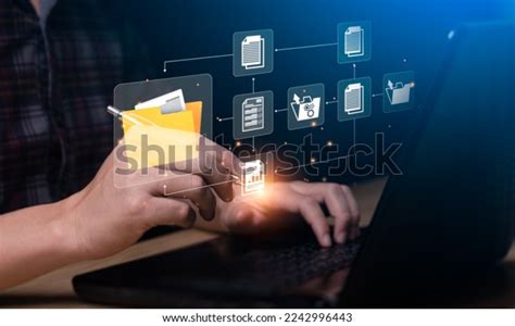 Document Management System Concept Enterprise Content Stock Photo