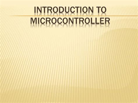 8051 Microcontroller Architecture And Operation Ppt