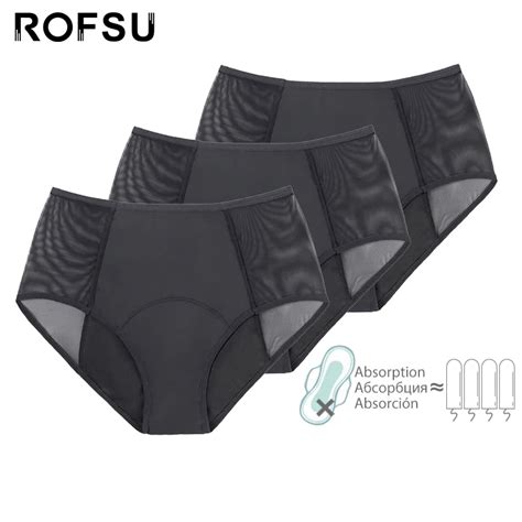 Женские гигиенические трусы с высоким потоком, 3 шт | AliExpress