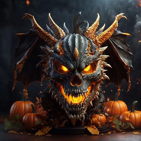 Premium Ai Image Evil Pumpkin For Halloween