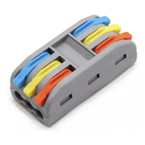 Conector Emenda Fio Alavanca 3 Vias 32a Shopee Brasil