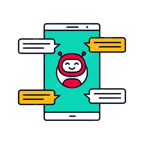 Chatbot With Speech Bubbles Color Icon Symbol Conversational Bubbles Png And Vector With
