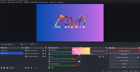 HƯỚNG DẪN PHÁT LIVE LAZADA BẰNG PHẦN MỀM OBS Ecom Studio