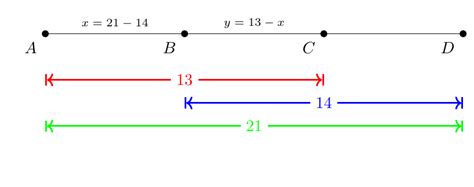 concept labelling length of segment labelling tikz tex latex stack