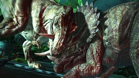 Tyrannosaurus Rex Vs Triceratops Jurassic Park The Game Youtube
