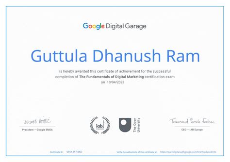 Dhanush Ram On Linkedin Hey Connections Im Happy To Share That Ive Obtained A New