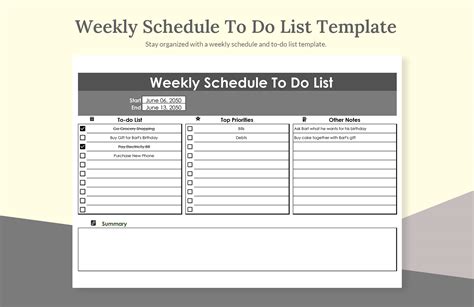 Excel Weekly Schedule Templates 8 Free Excel Documents Download