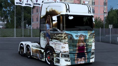 Scania Woman Skin 03 ETS2 Mods Scania Woman Skin 03 ETS2 Mods