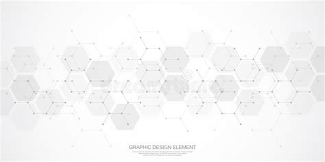 Abstract Background Of Hexagons Pattern And Chemical Engineering