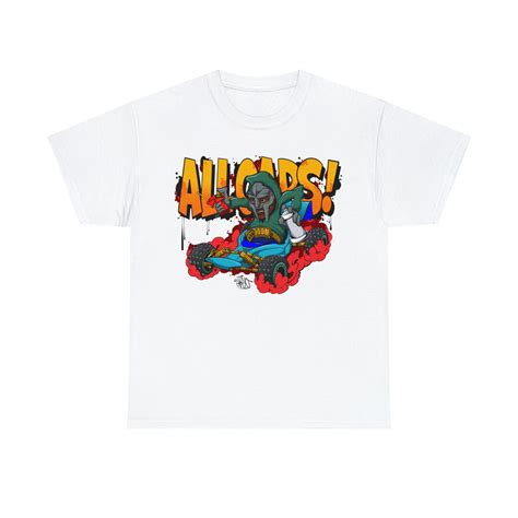 All Caps Mf Doom T Shirt Etsy