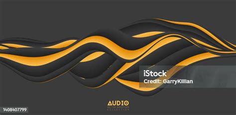 음파 시각화 3d 솔리드 파형 음성 샘플 패턴 음파에 대한 스톡 벡터 아트 및 기타 이미지 음파 흔듦 3차원 형태 Istock