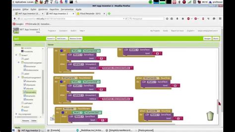 Vídeo Aula Integração De Arduino Bluetooth Android Com Appinventor