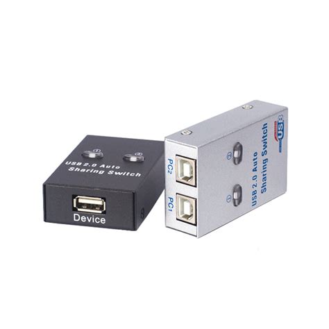 Usb 스위치 프린터 공유기 2 포트 Usb20 허브 2 대 컴퓨터 공유 2 인 1 아웃 Usb 분배기 컴퓨터 주변 장치