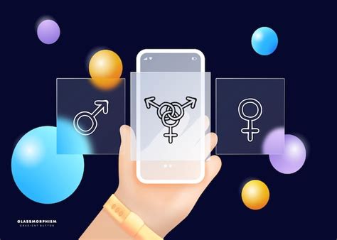 Premium Vector Gender Identity Line Icon Lgbt Masculinity Femininity