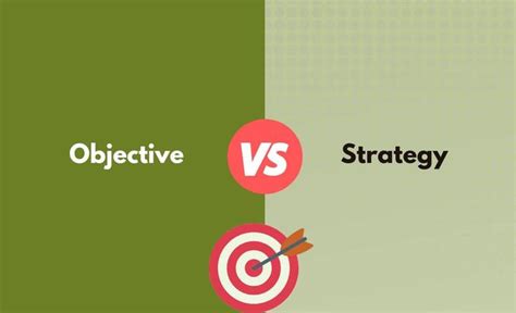 Objective Vs Strategy Whats The Difference With Table Diffzy