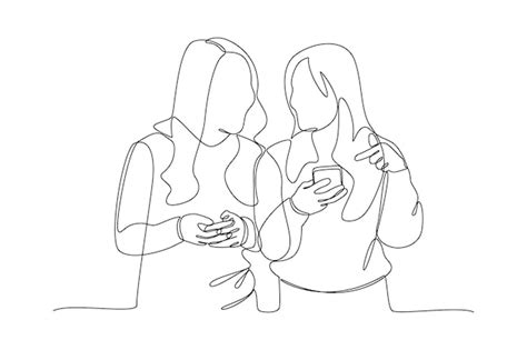 Premium Vector Continuous One Line Drawing Concept Of Neighbors Sharing Things And Helping