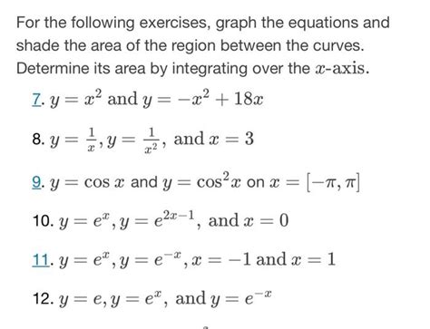 Solved For The Following Exercises Graph The Equations And