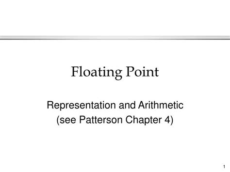 Ppt Floating Point Powerpoint Presentation Free Download Id458865