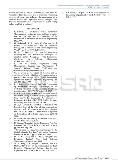 Configuration Navigation Analysis Model For Regression Test Case Prioritization Pdf