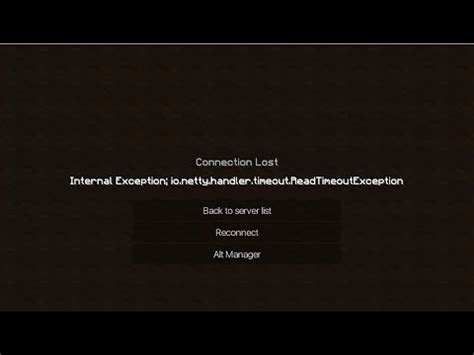 Internal Exception Io Netty Handler Timeout ReadTimeoutException YouTube