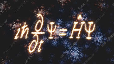Time Dependent Schrodinger Equation Conceptual Illustration Stock Image F029 1873 Science