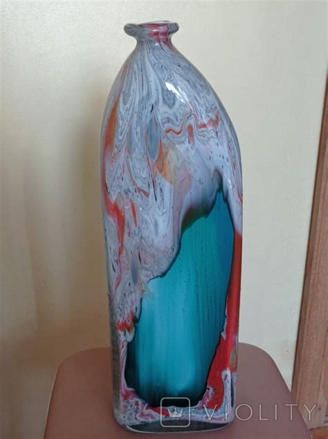 Ваза гутне скло велика Violity