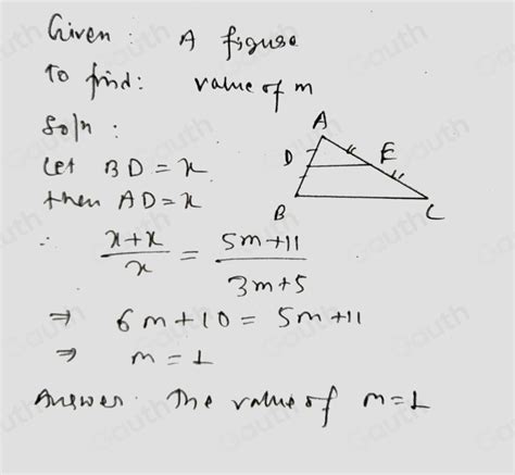 Solved Find M Make A Flowchart To Prove The Triangles Are Congruent