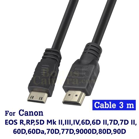Hdmi Cable To Canon Eos R Rp 5d Mk Ii Iii Iv 6d 6d 7d 7d 60d 60da 70d