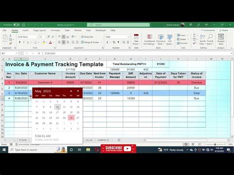 learn microsoft excel on linkedin invoice and payment tracking system in microsoft excel