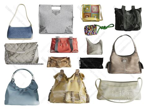 现代休闲挎包手提包3d模型下载 模型id 76513 让提网