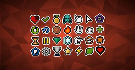 100 Vector Sprites Particles Cursors Indicators Stickerstyle Basic Pack 2d Gui Unity