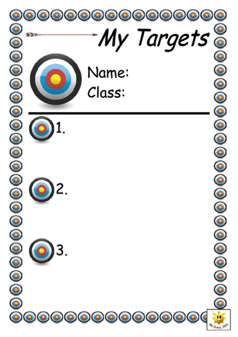 My Targets Classroom Poster Template Printable Pdf Download
