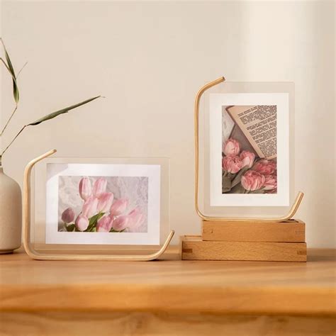 Handmade Curved Wooden Tabletop Photo Frame China Handmade Curved